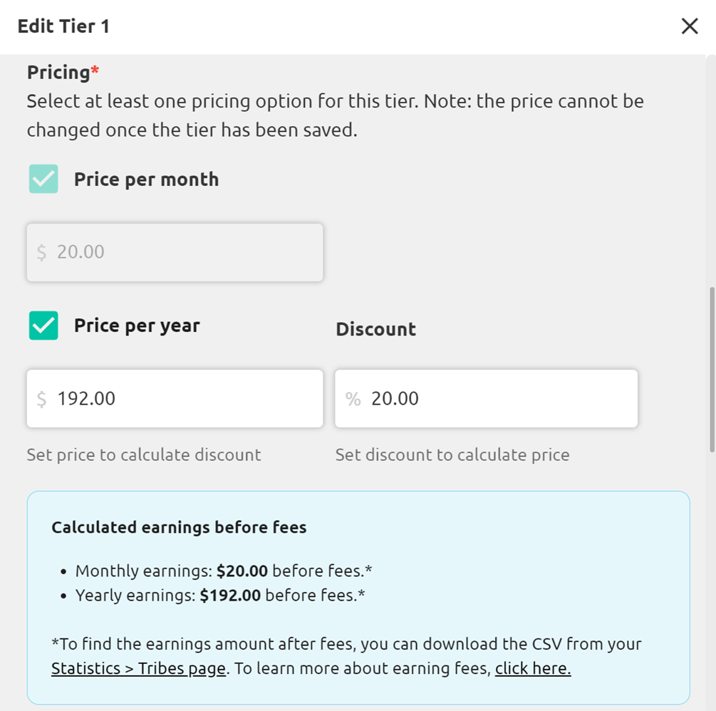 How to set up Annual Payments on Tribes